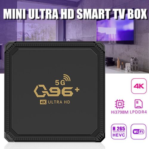 Q96+5G Android SMART TV BOX 8+128G 4K WiFi HDMI Quad Core Media Player ...