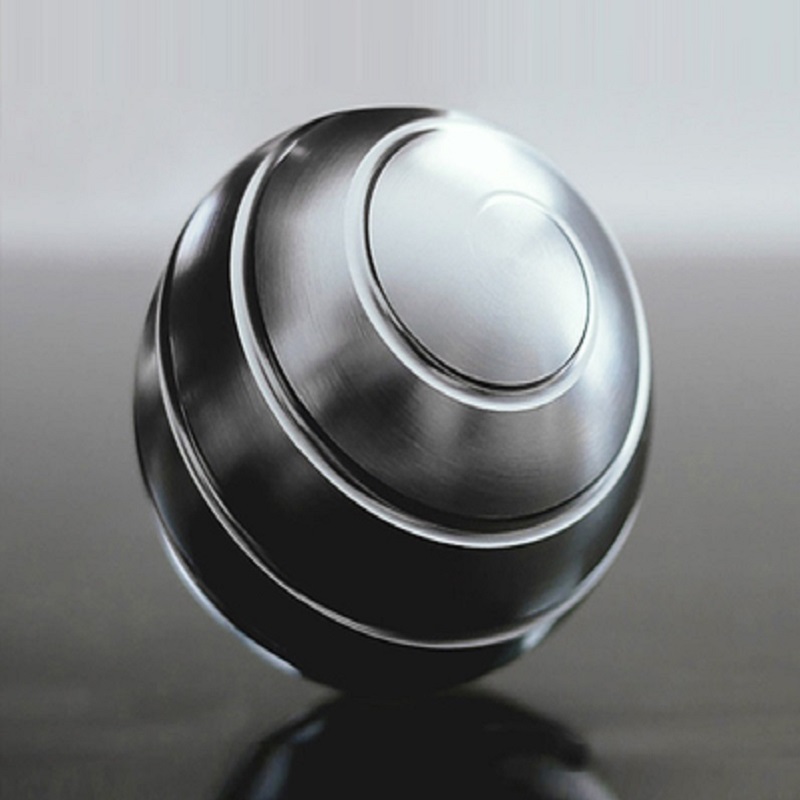 38mm Desktop Decompression Rotating Spherical Metal Gyroscope Office ...