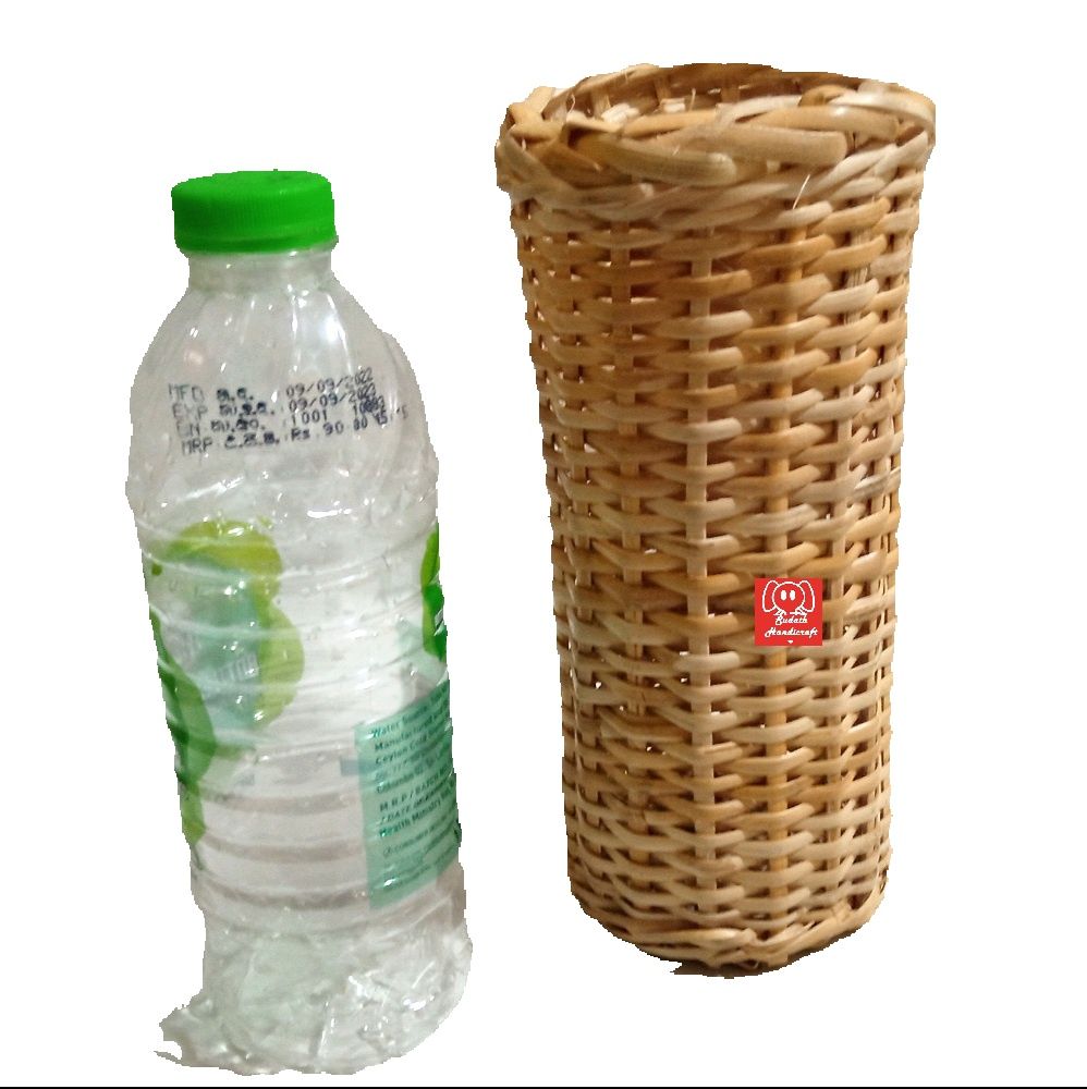 Water Bottle Holder Natural Cane Water Bottle Cover | Daraz.lk