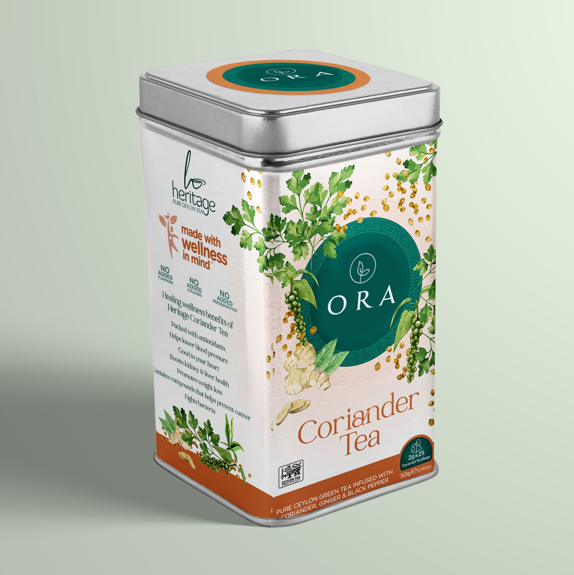 ORA Coriander Tea | Herbal Tea | Pure Ceylon Tea | Boosts Immunity ...