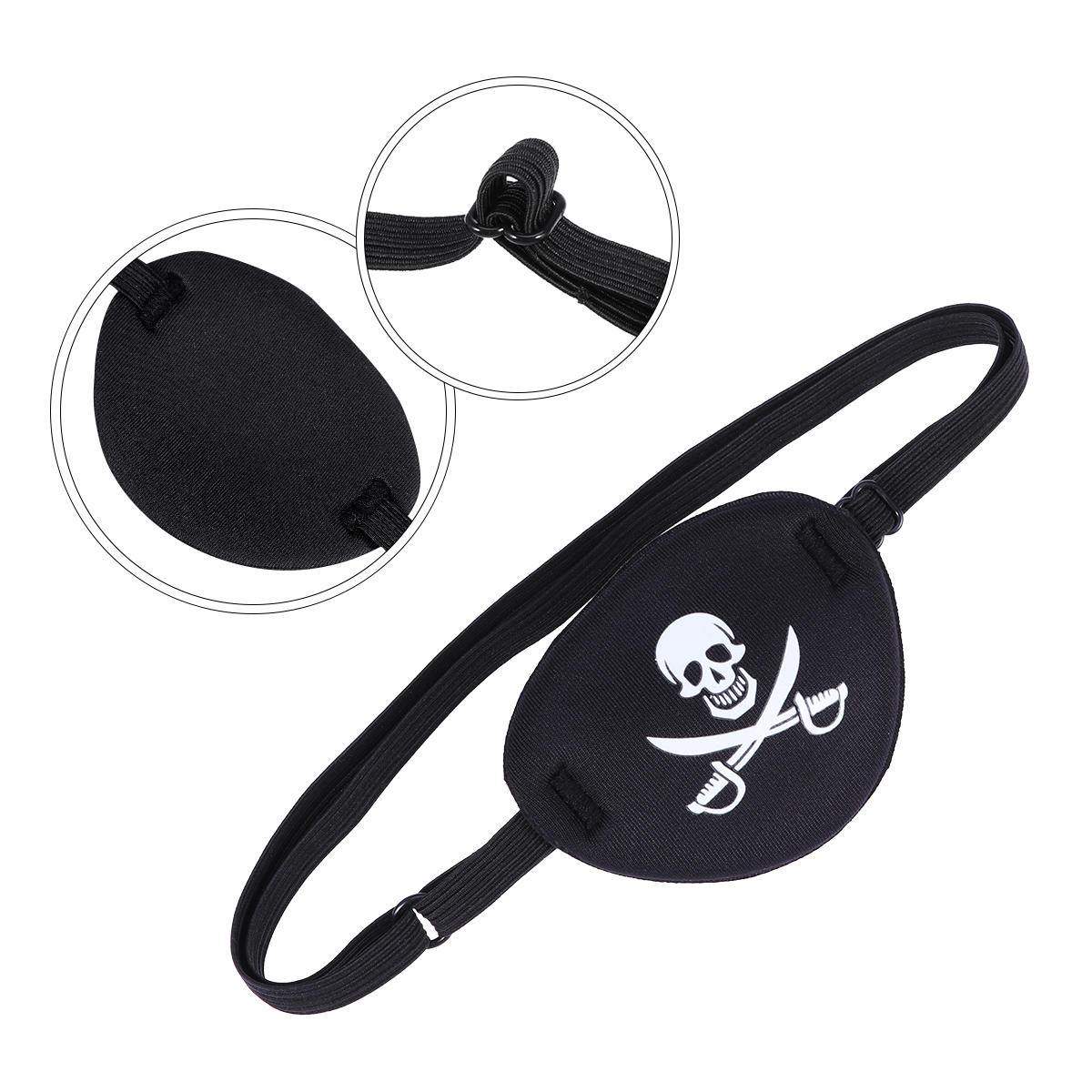 1pc Pirate Single Eye Mask Pirate Skull Crossbone Eye Cover Children ...