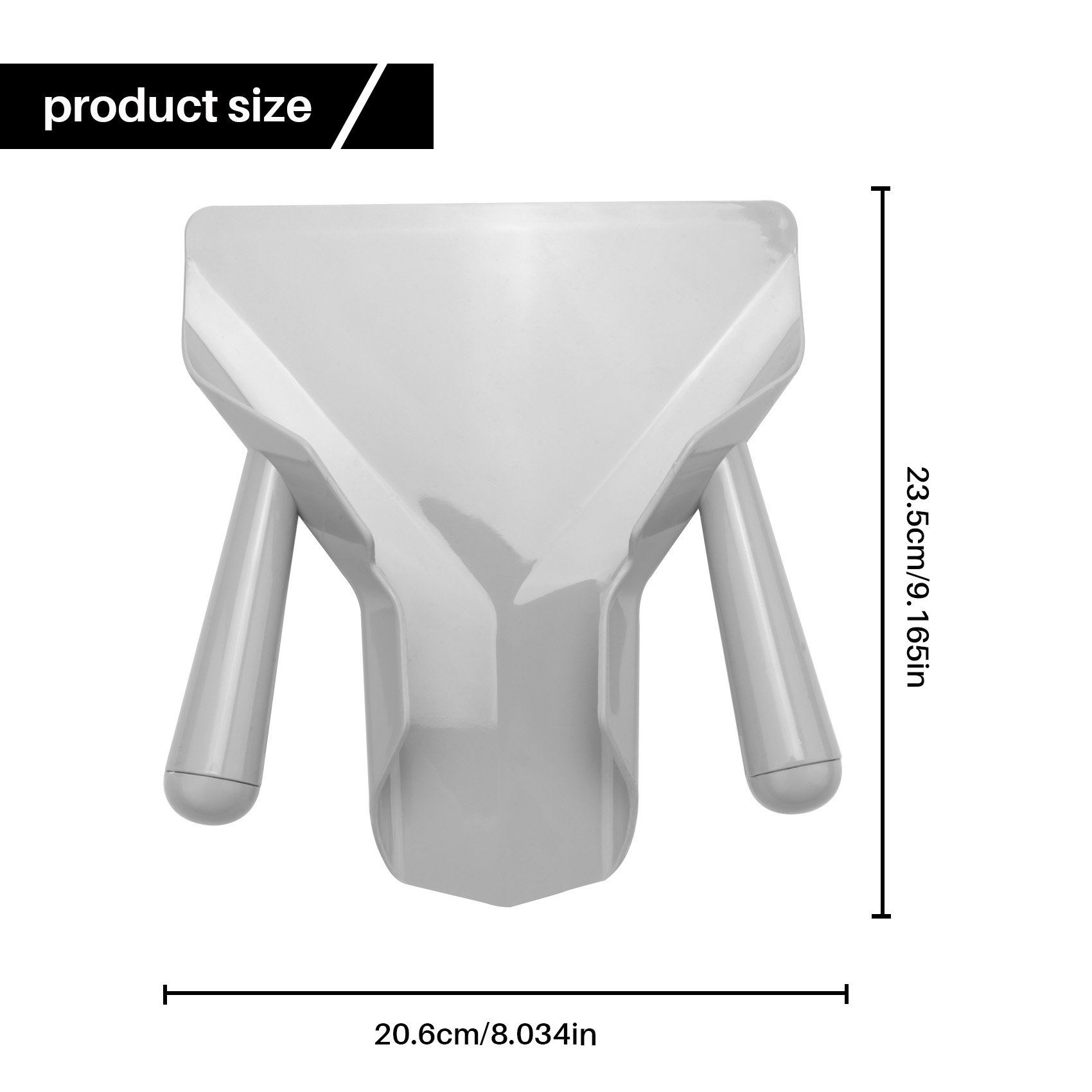 Plastic Chip Scoop French Fries Shovel Loader Shovel Double Handle ...