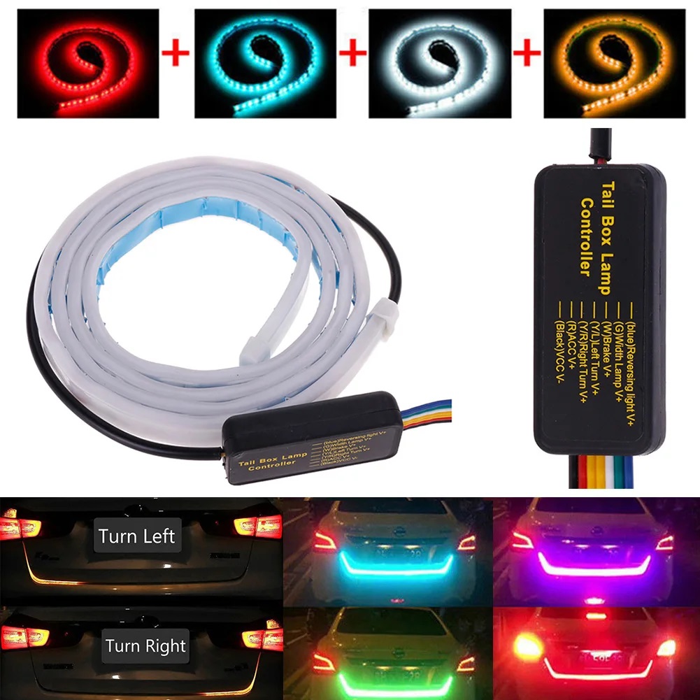 Colorful Streamer Car Tail Box Light LED Turn Signal Stylish Lamp Car ...