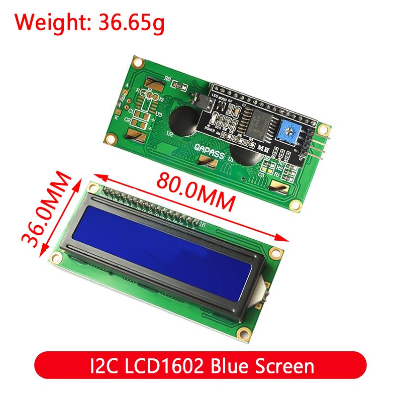LCD Module Blue Green Screen For Arduino 0802 1602 2004 12864 LCD Character UNO R3 Mega2560 ...