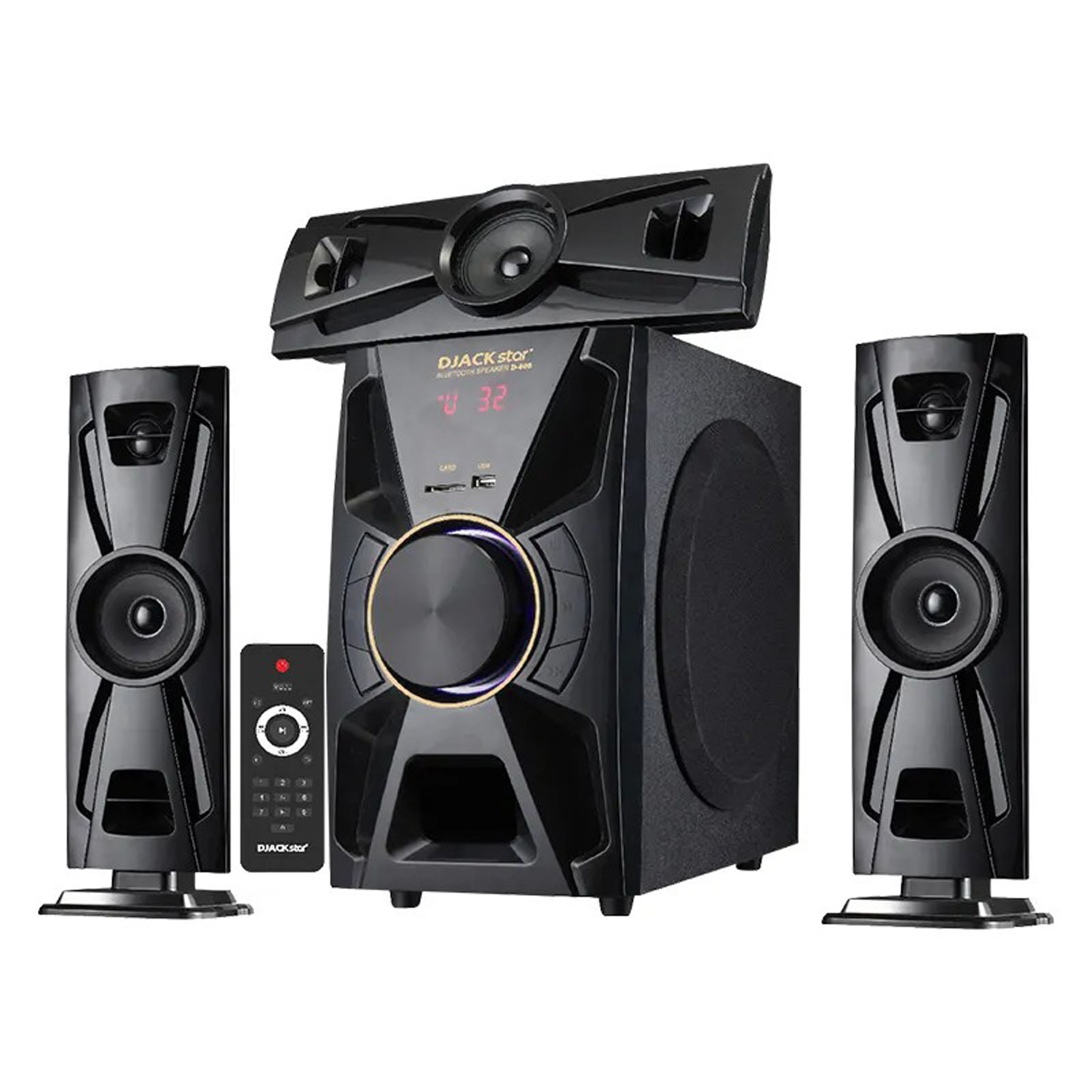 3.1 Bluetooth Subwoofer System Buffel Set Home Theater Speaker Sound ...