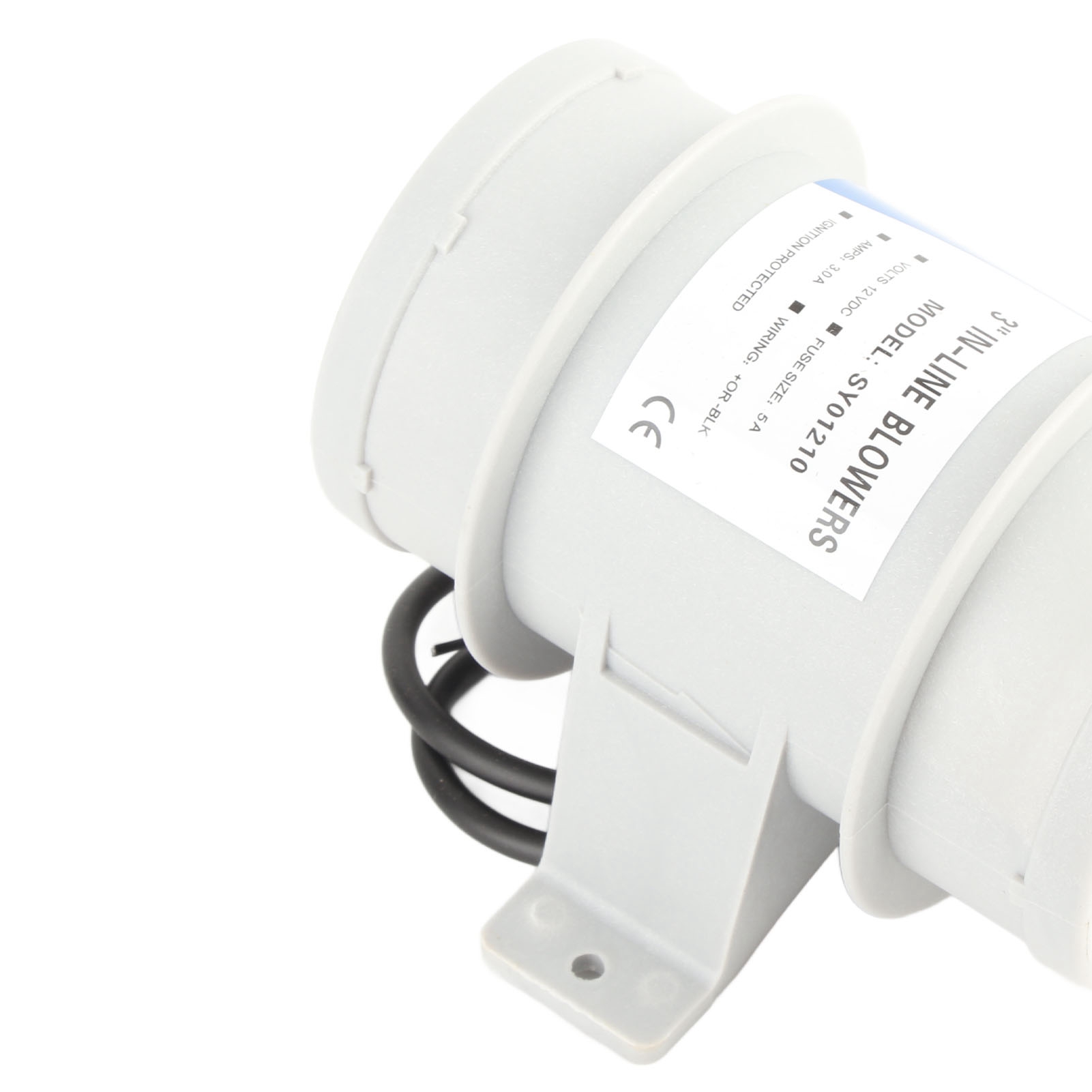 3 Inch Inline Blower 12V Inline Blower High Efficiency High Air Flow ...