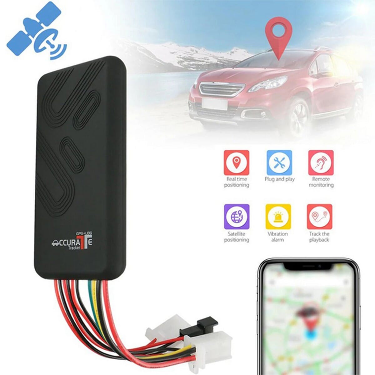GT06 Vehicle GPS Tracker For any Vehicle With Engine Cut and Voice ...
