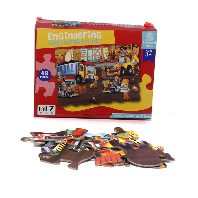 Engineering Constuction Jumble Puzle Game Set Series For Kids. (45 ...