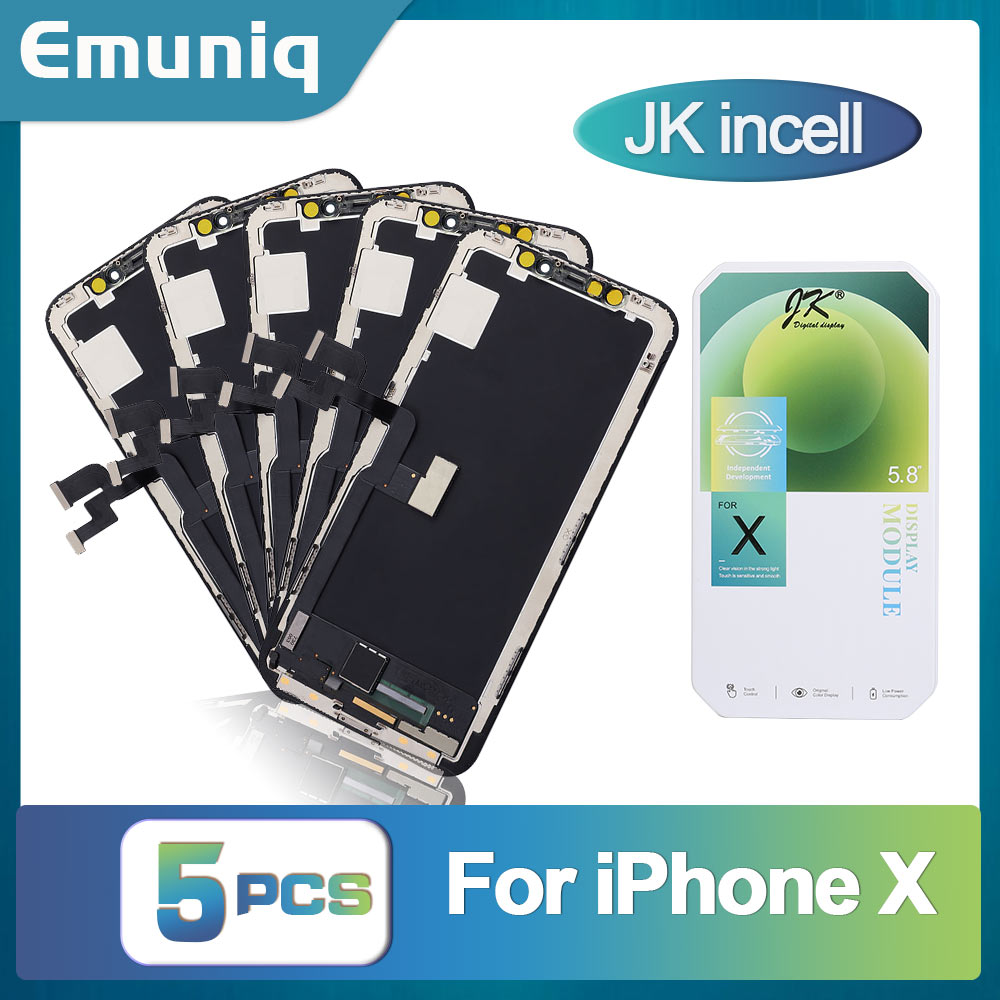 5 Pcs JK Incell for iPhone X XR XS 11 Pro Max 12 13 14 LCD Display ...