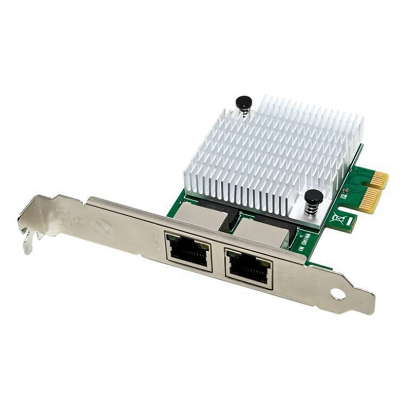 2 RJ45 Port PCIe X1 Dual Gigabit Realtek 8111F+ ASM1082E Chipset Filter PCI-E Computer Lan ...