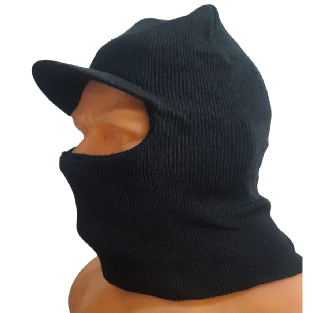 Full face covered mask knitted stretchable winter cap balaclava ...