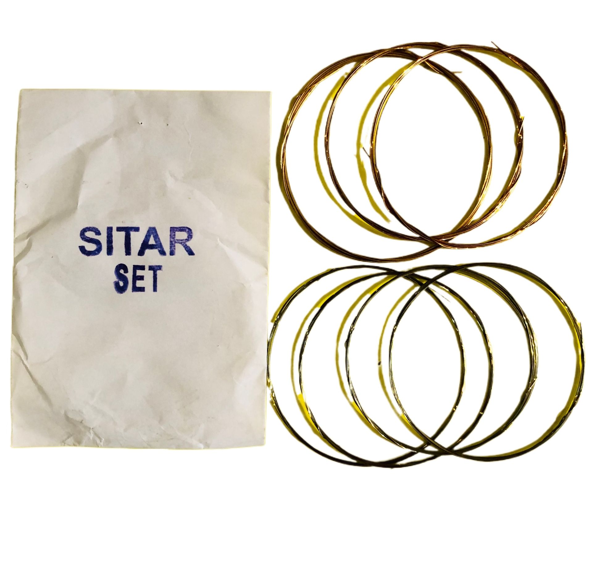 Sitar Strings Set Steel Core 7 PCS Strings PROFESSIONAL QUALITY | Daraz.lk