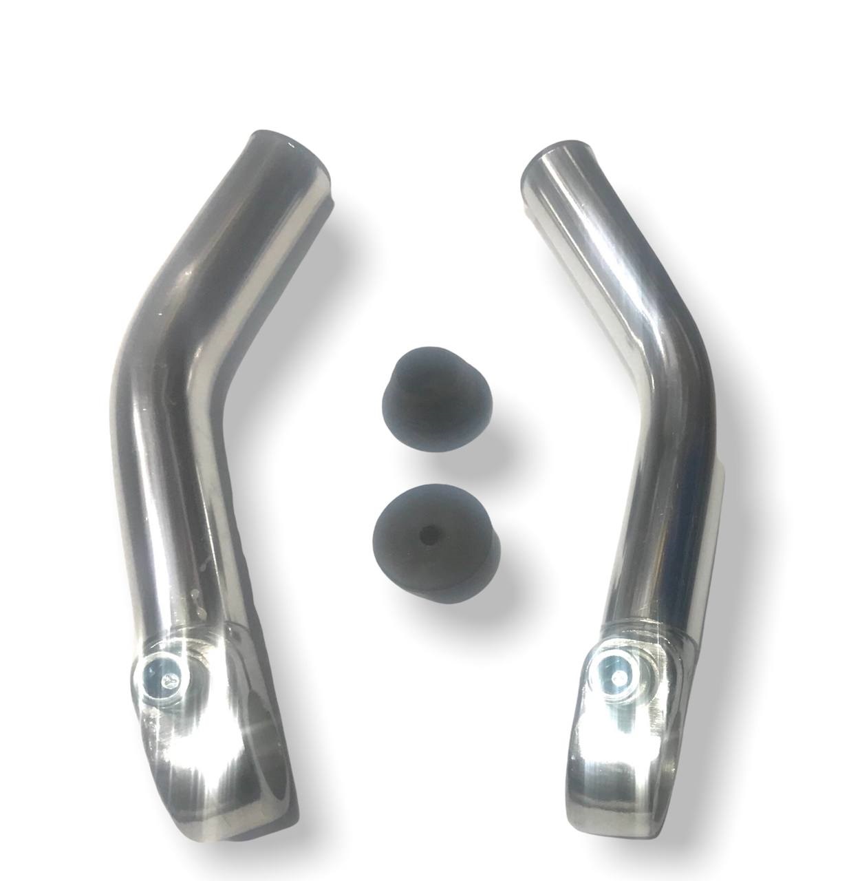 Bicycle Handle End Alloy Silver Finish, High Quality Side Rest for Any ...