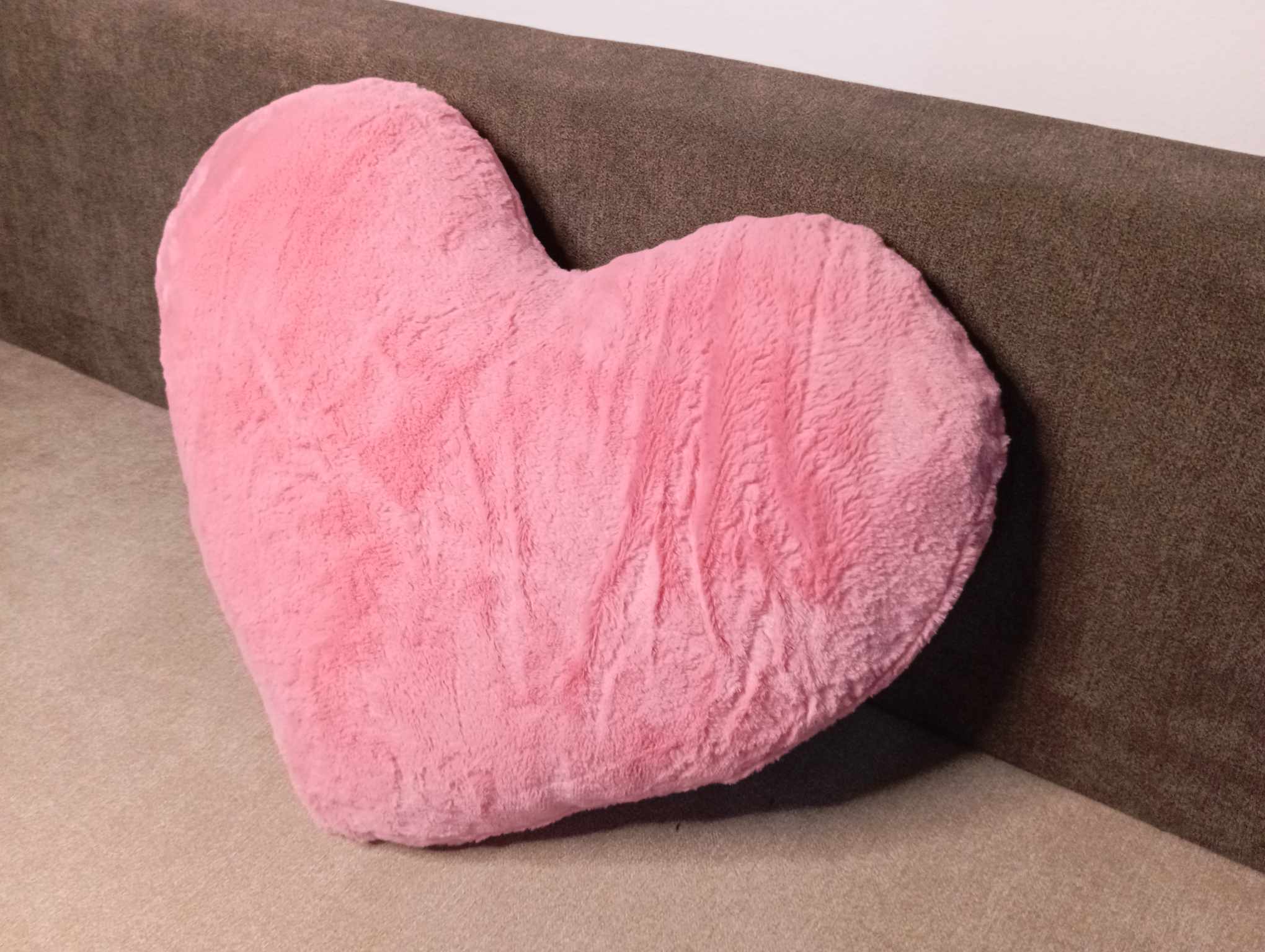 Heart shape decorative pillow, 19*16 inches double sided heart pillow ...