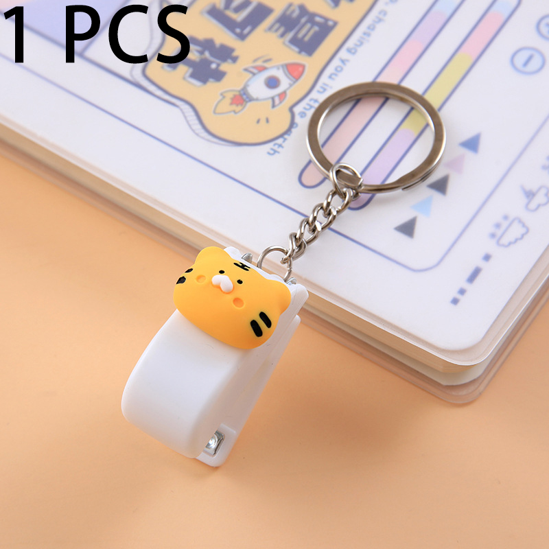 1/3Pcs Cartoon Animal Mini Stapler Cute Portable Stapler Keychain ...
