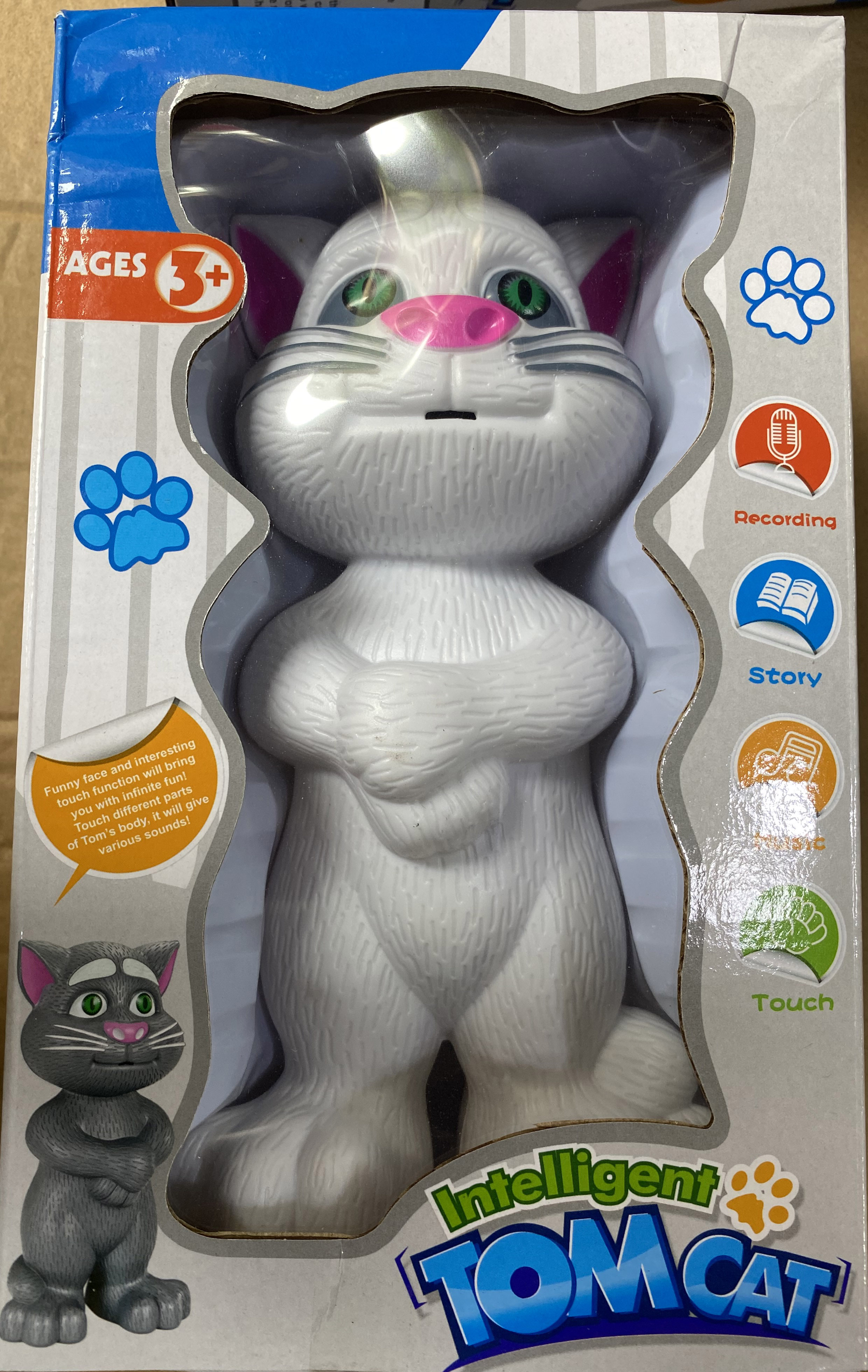 Talking Tom Cat recording Touch sensitive Music Toy