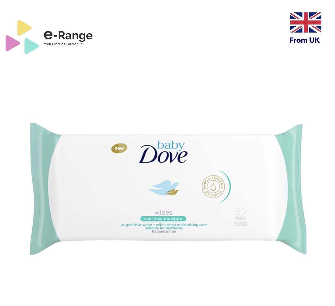 Dove Sensitive Baby Wipes 50 pack | Daraz.lk