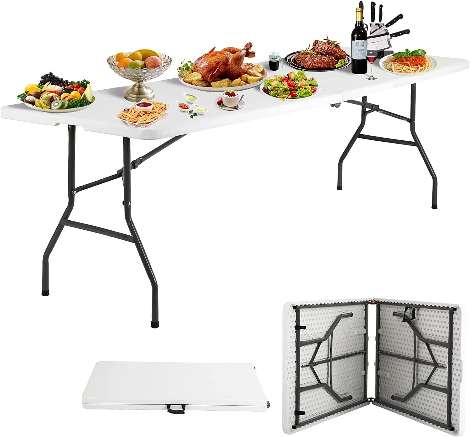 FlexiFold Table/SpaceSaver Foldable Table/Folding Table | Daraz.lk