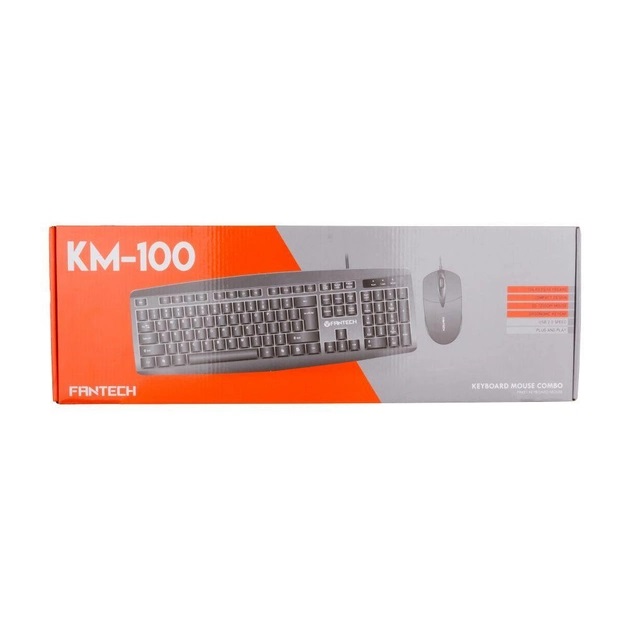 Fantech KM100 Keyboard Key Board Mouse Combo USB Wired | Daraz.lk