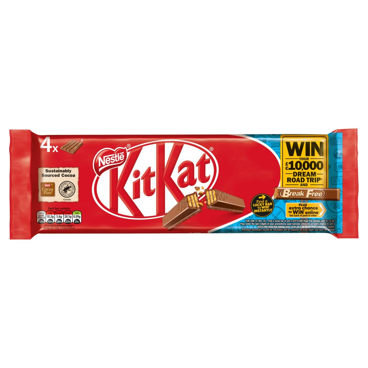 Kit Kat 4 Finger Milk Chocolate Bar Multipack 4 Pack 166g UK 🇬🇧 | Daraz.lk