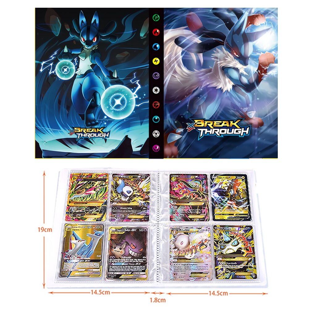 【Serendipity party】Pokemon Cards Album Book Collections Holder Cartoon ...