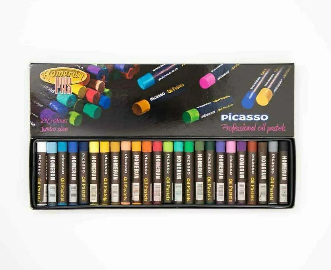 Atlas 24 Colours Professional Oil Jumbo Pastels Homerun Picasso | Daraz.lk