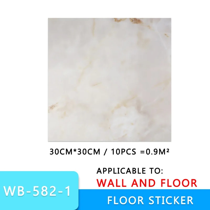 Wall Sticker Thick Self Adhesive Tiles Floor Stickers Marble Bathroom ...
