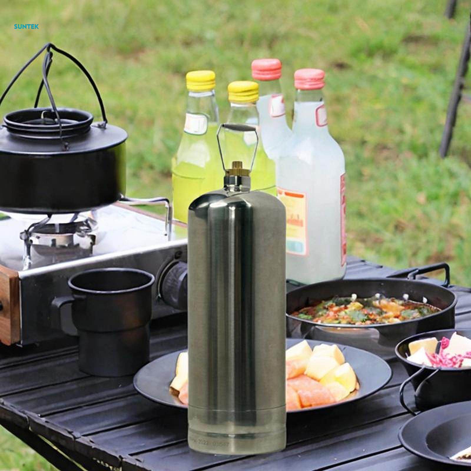 Camping Empty Gas Cylinder Lightweight Cookware Organizer 4L Supplies ...