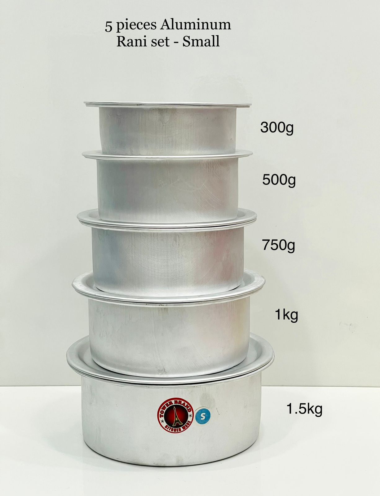 Aluminium Cooking Pan & Pots 5 Pcs Set - 1.5 kg set (Rani Small) | Daraz.lk