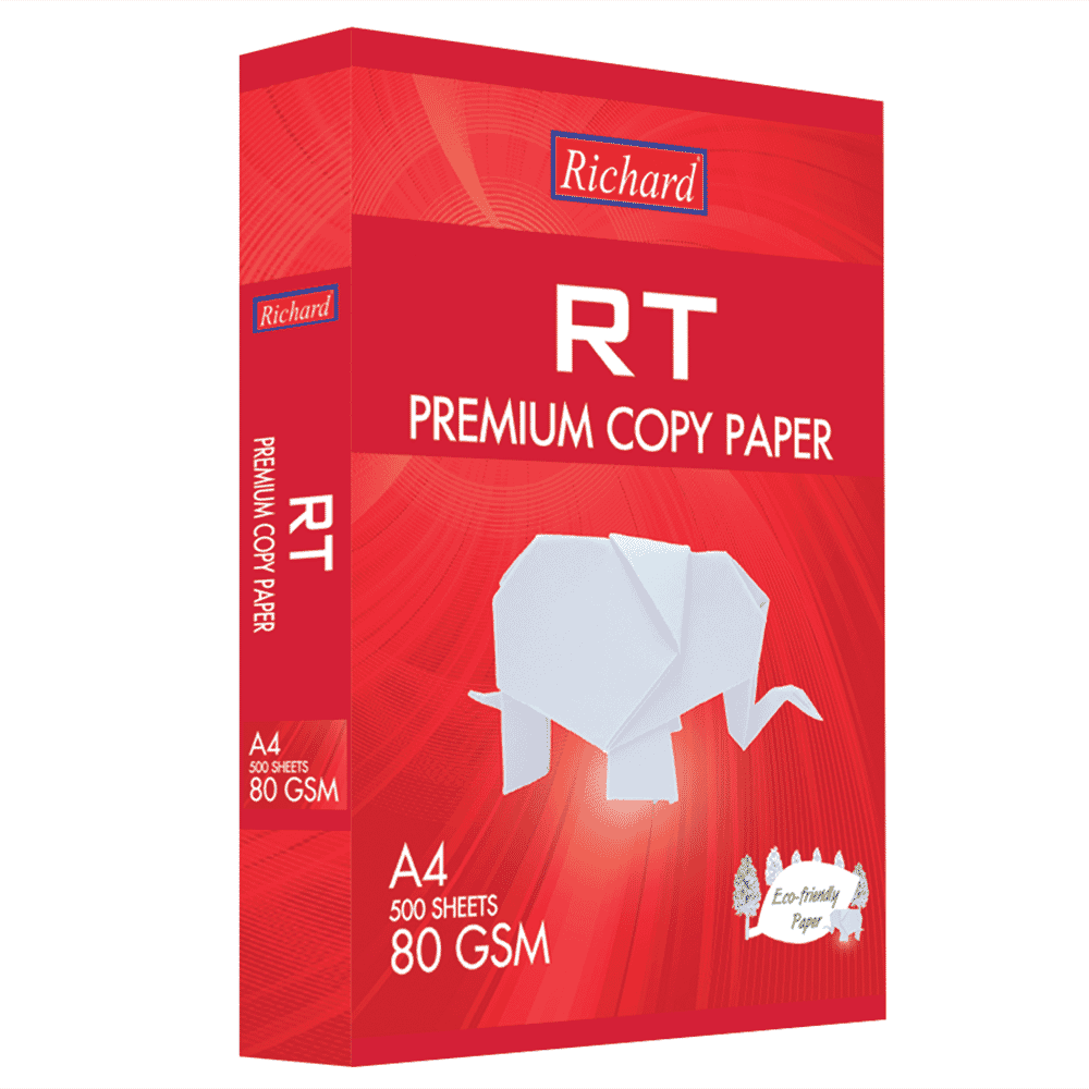 Richard RT Premium Copy Paper A4 80gsm (500 Sheets) - 01 pack | Daraz.lk