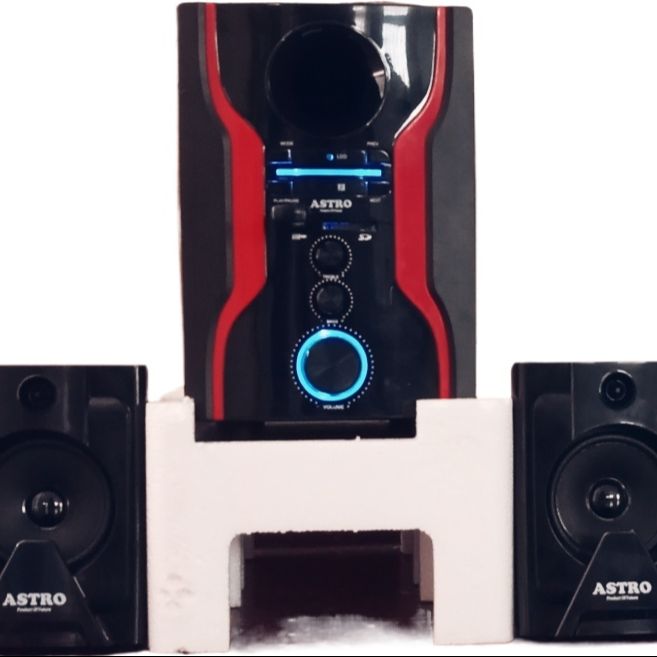Astro AS 250BT 2.1 Channel Subwoofer Speaker with Radio, Card Reader ...