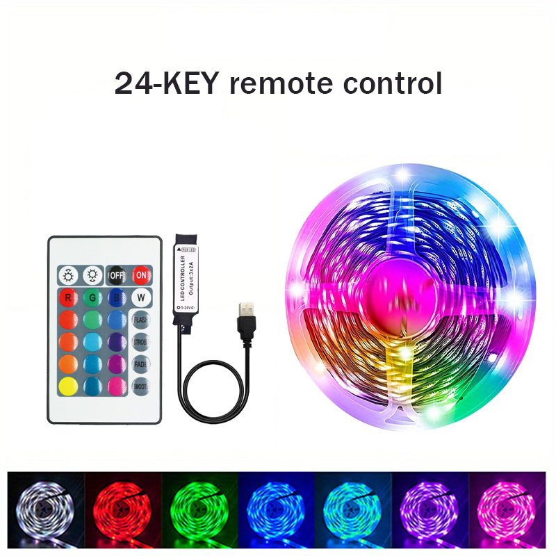 LED Strip 2835 DC5V RGB Strip IR 24 Keys 10M | Daraz.lk