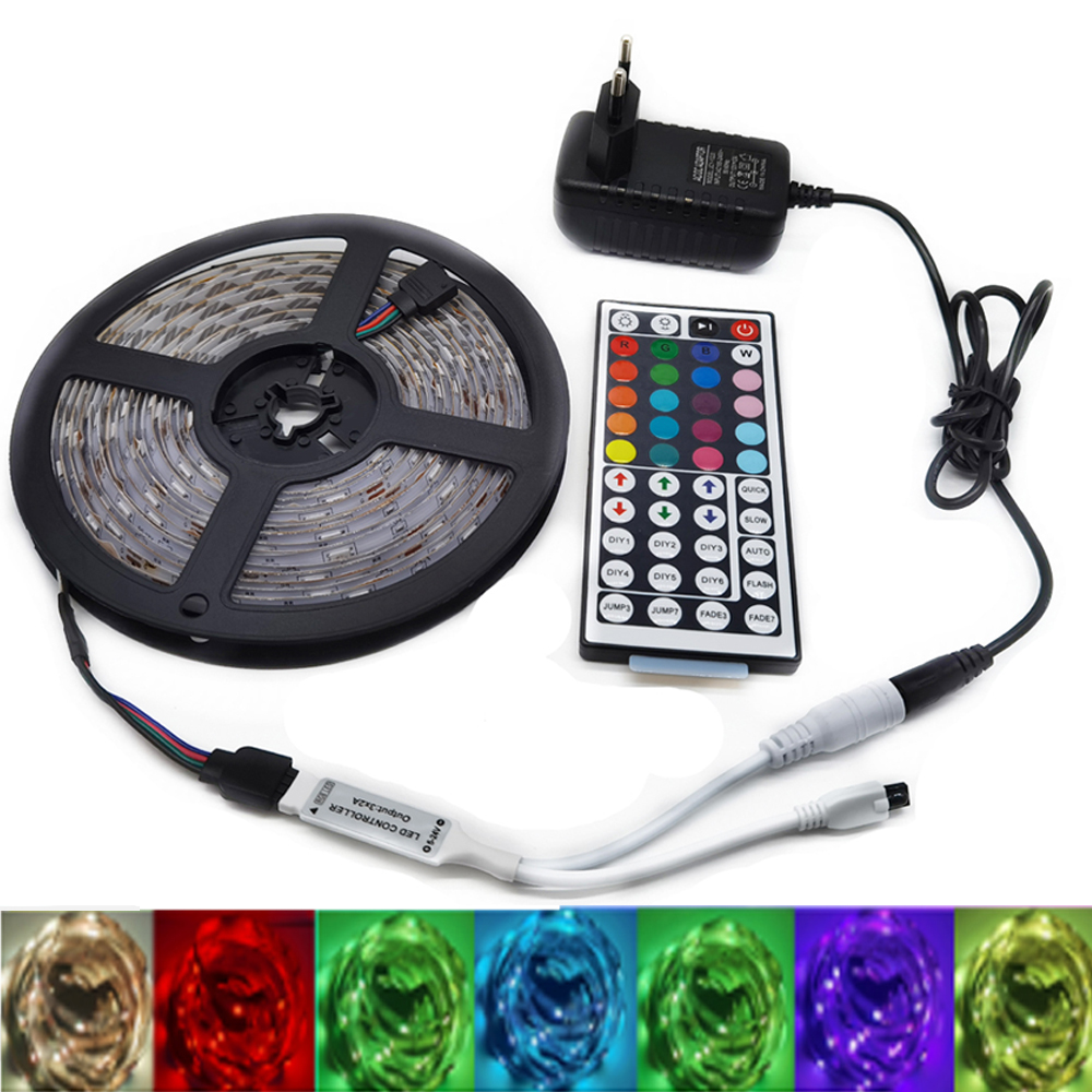 5M 10M 15M 20M LED RGB Waterproof 5050 Flexible LED strip light LED Strip light IR Remote ...