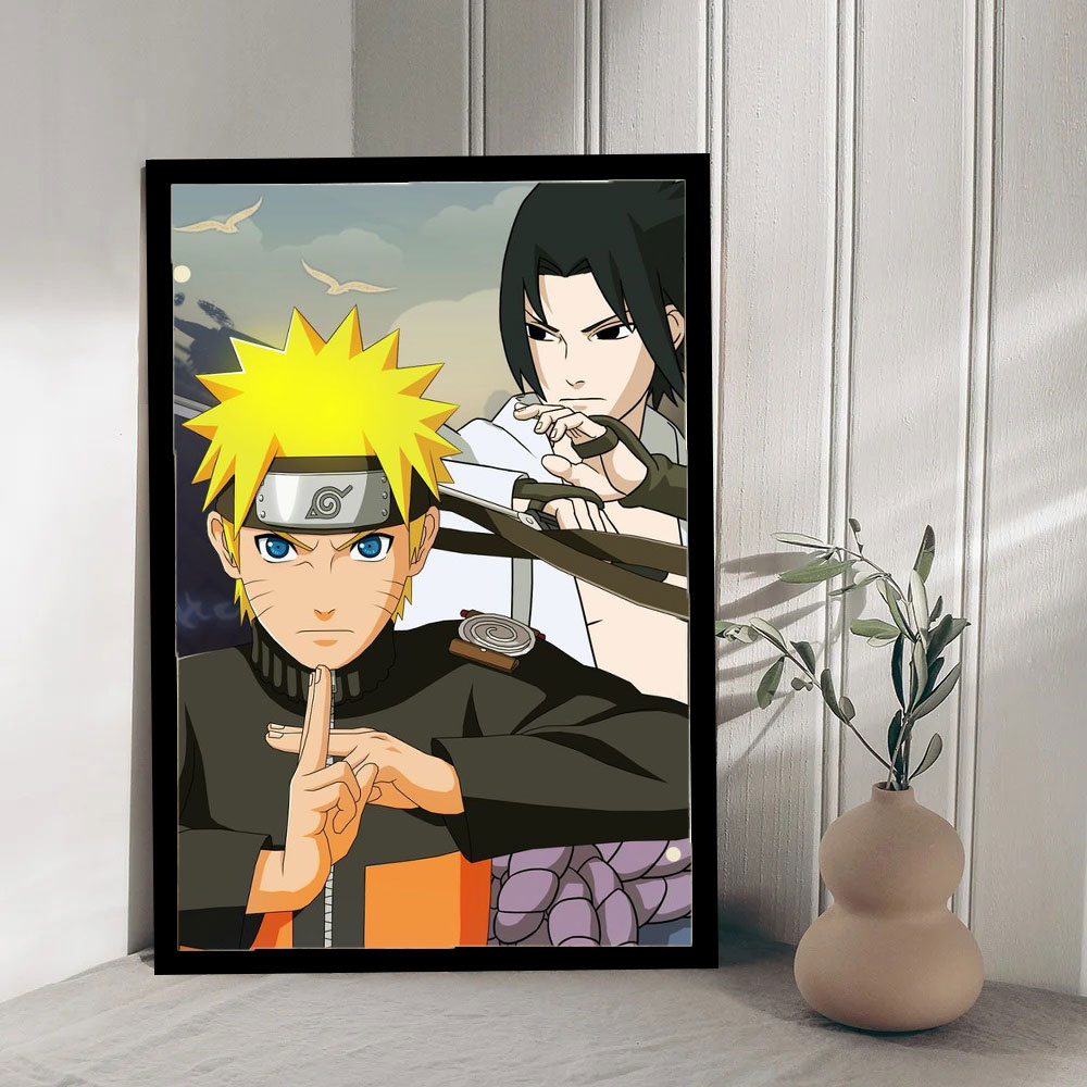 A4 Sized Poster Naruto Japanese Anime Manga Wall Posters PVC Framed ...