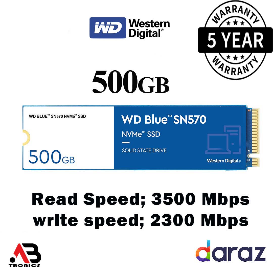 ssd card 500gb nvmE SSD WD Blue SN570 Up to 3,500 MB/s,Gen3 x4 PCIe 8Gb ...