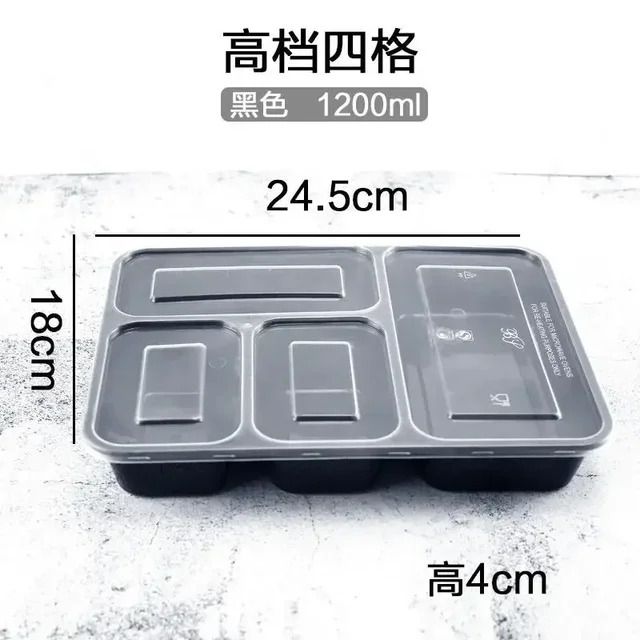 【HOT】 Disposable Food Container Kitchen Refrigerator Divided Packaging ...