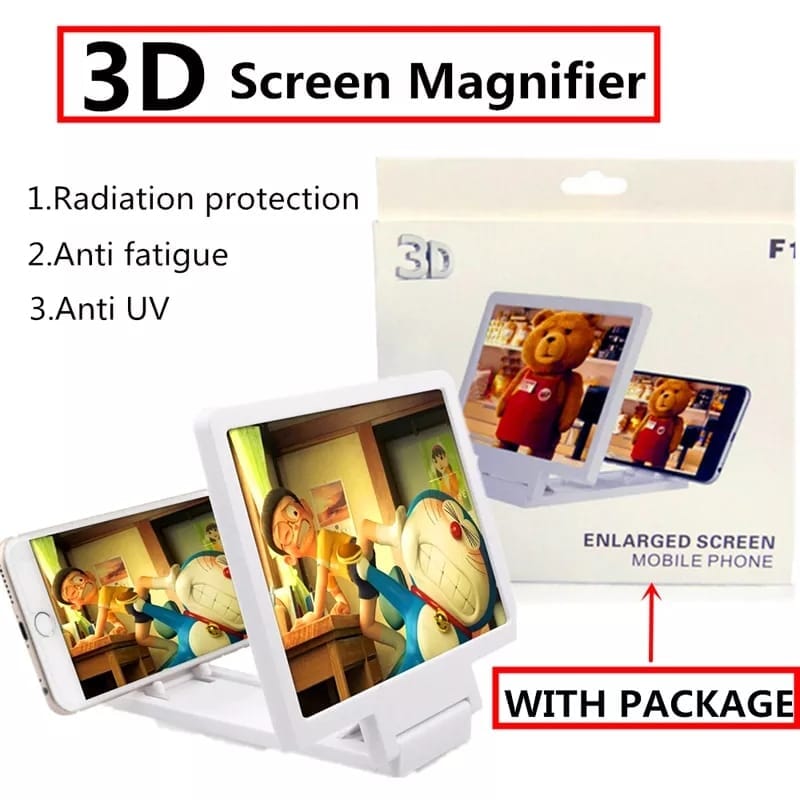 3D Screen Magnifier Smartphone Magnifying Glass, Screen Enlarger ...