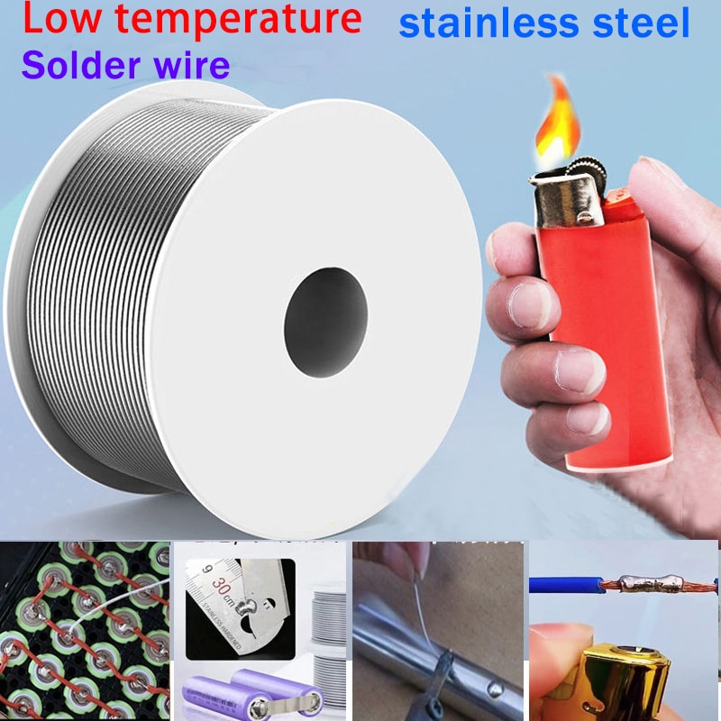 Soldering Wire Roll 50g/100g New lighter stainless steel solder wire ...