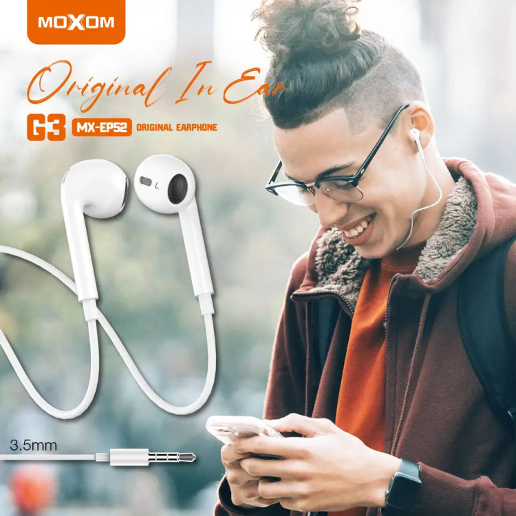 Moxom MX-EP52 3.5mm Earphone Wired with Mic In-ear Stereo Headphone for ...