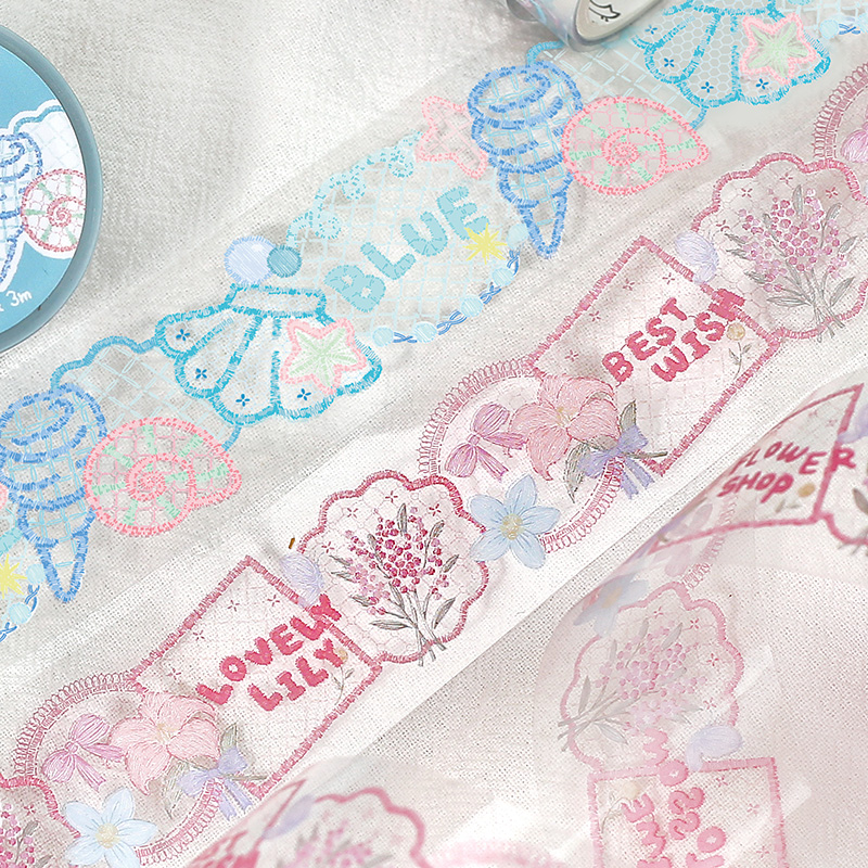 PET Tape Lilith Dream Series Creative Small Fresh Flower Theme Hand ...