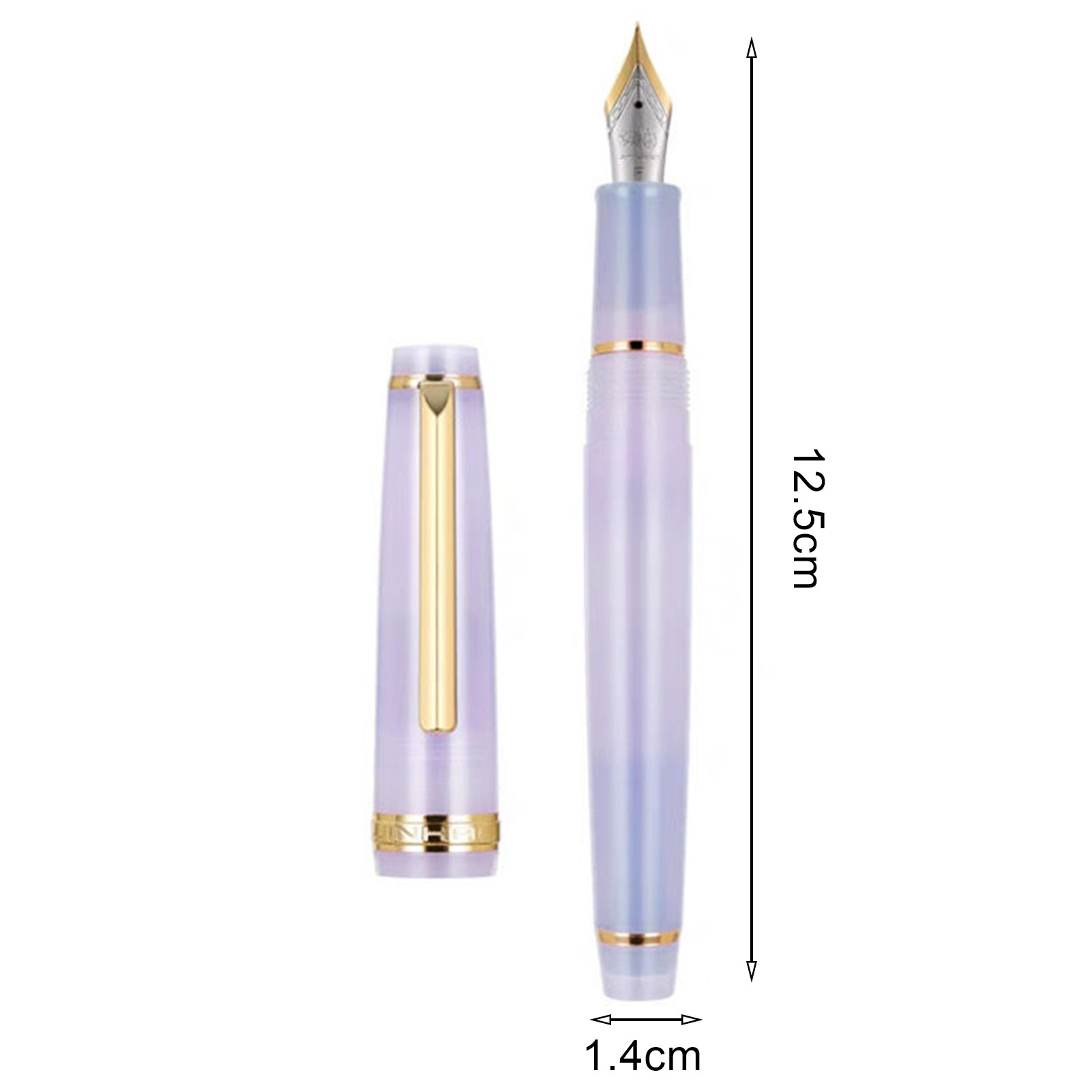 Cosme Clear Acrylic Fountain Pen Portable Fountain Pen with Smooth ...