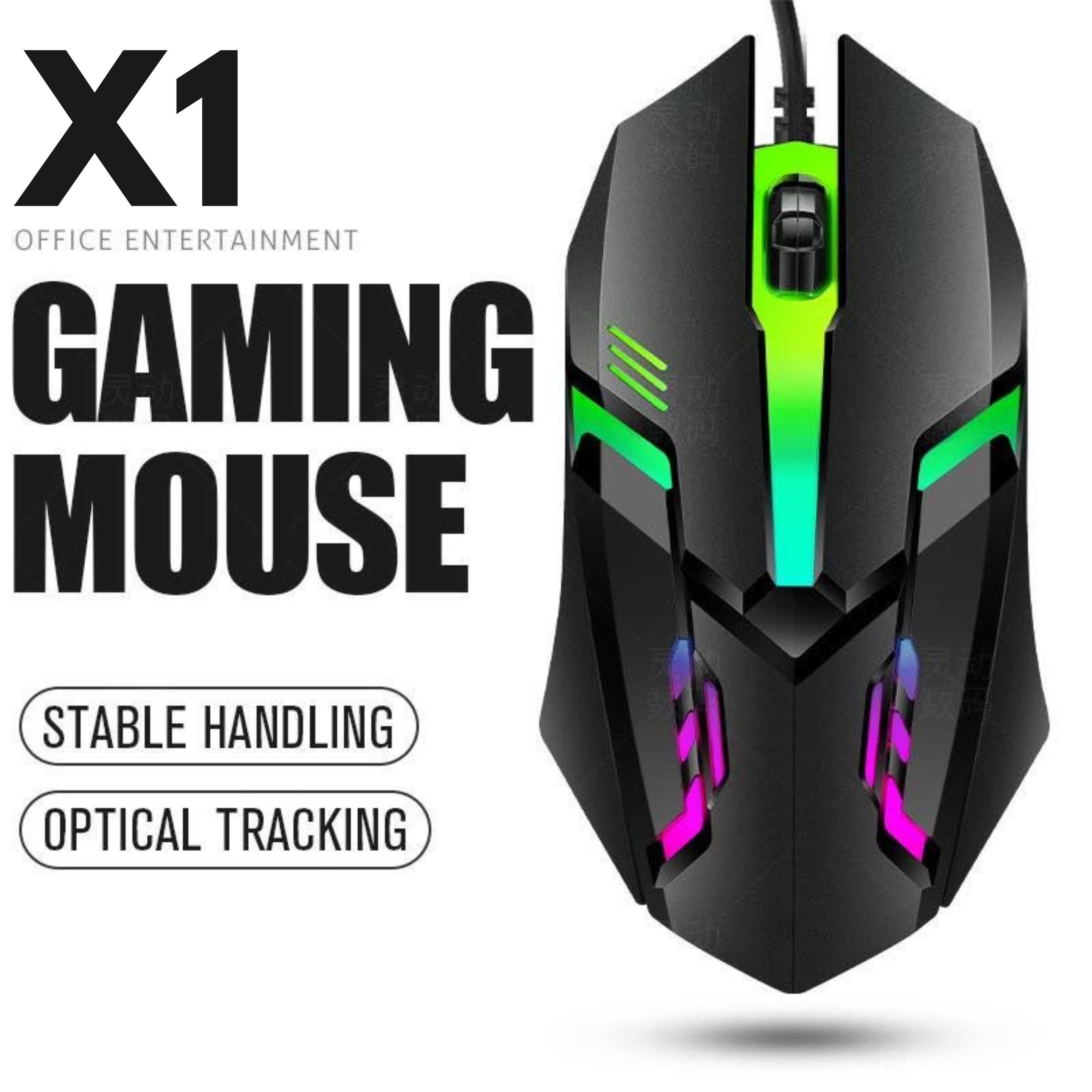 T-Wolf V1 RGB 7 Color LED 1200DPI Gaming Mouse / X1 / M66 / ZORNWEE / GM02 Gaming Mouse With ...