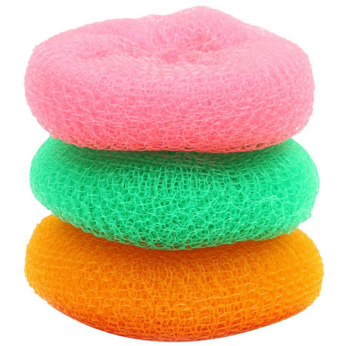Scouring Pads Round Dish Plastic Non-scratch Scrubbers Assorted Color ...