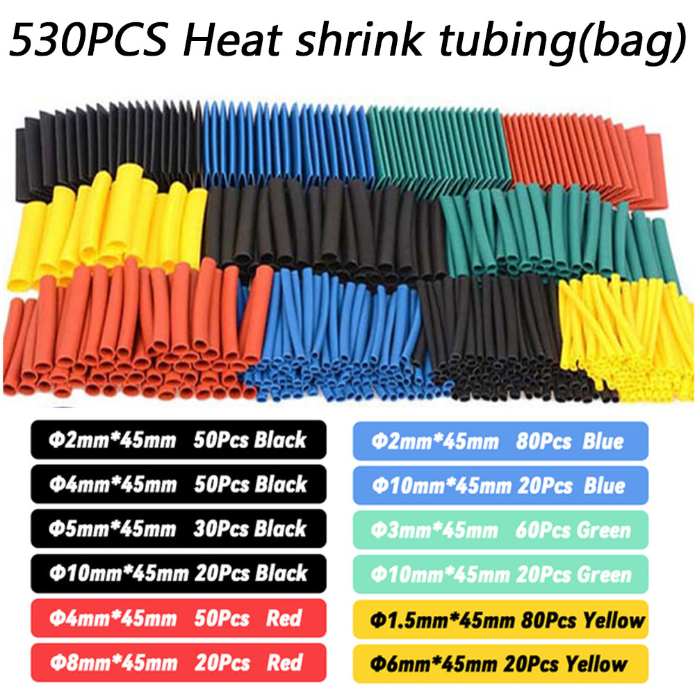 2:1 Heat Shrink Tube Set,Polyolefin,Insulated Heat Shrinkable Sleeve ...