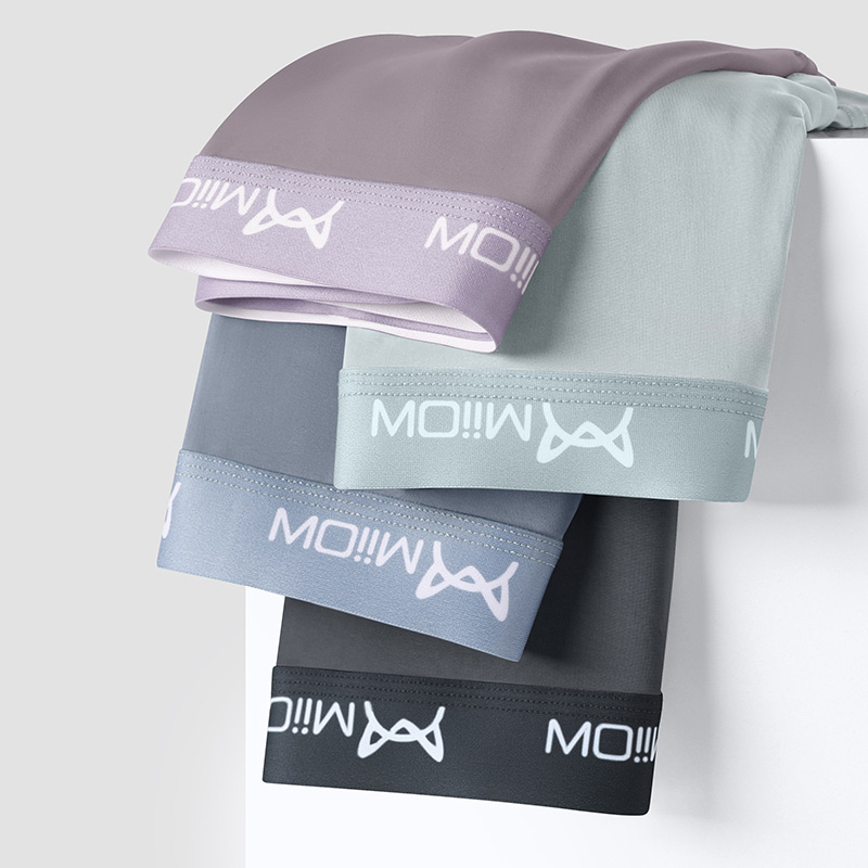 MiiOW 4Pcs Ins Men Underwear Man Boxer Underpants Comfort Polyester ...