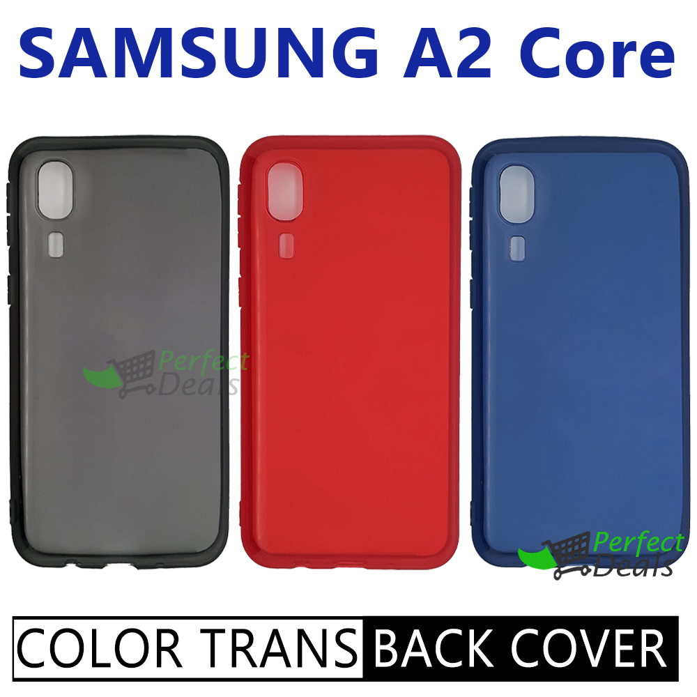 Shopila Samsung A2 Core Strong Slim Transparent TPU Back Color TPU ...