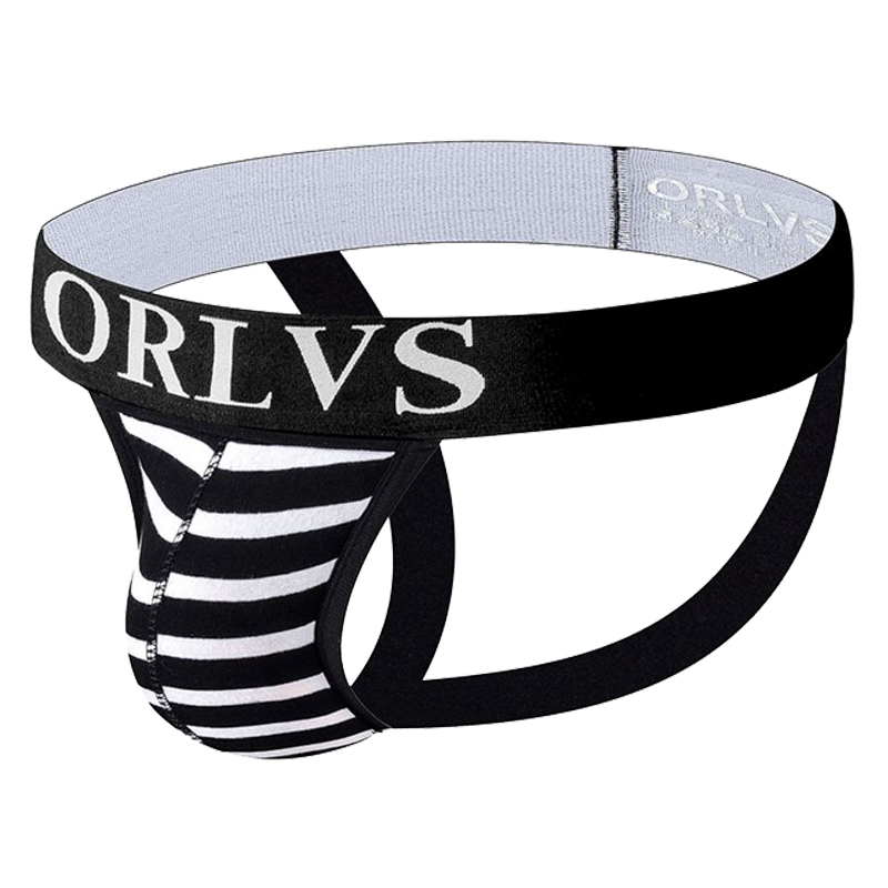 Cmenin Soft Orlvs 1 Pieces Dot Mesh Men Underwear Thongs Mens