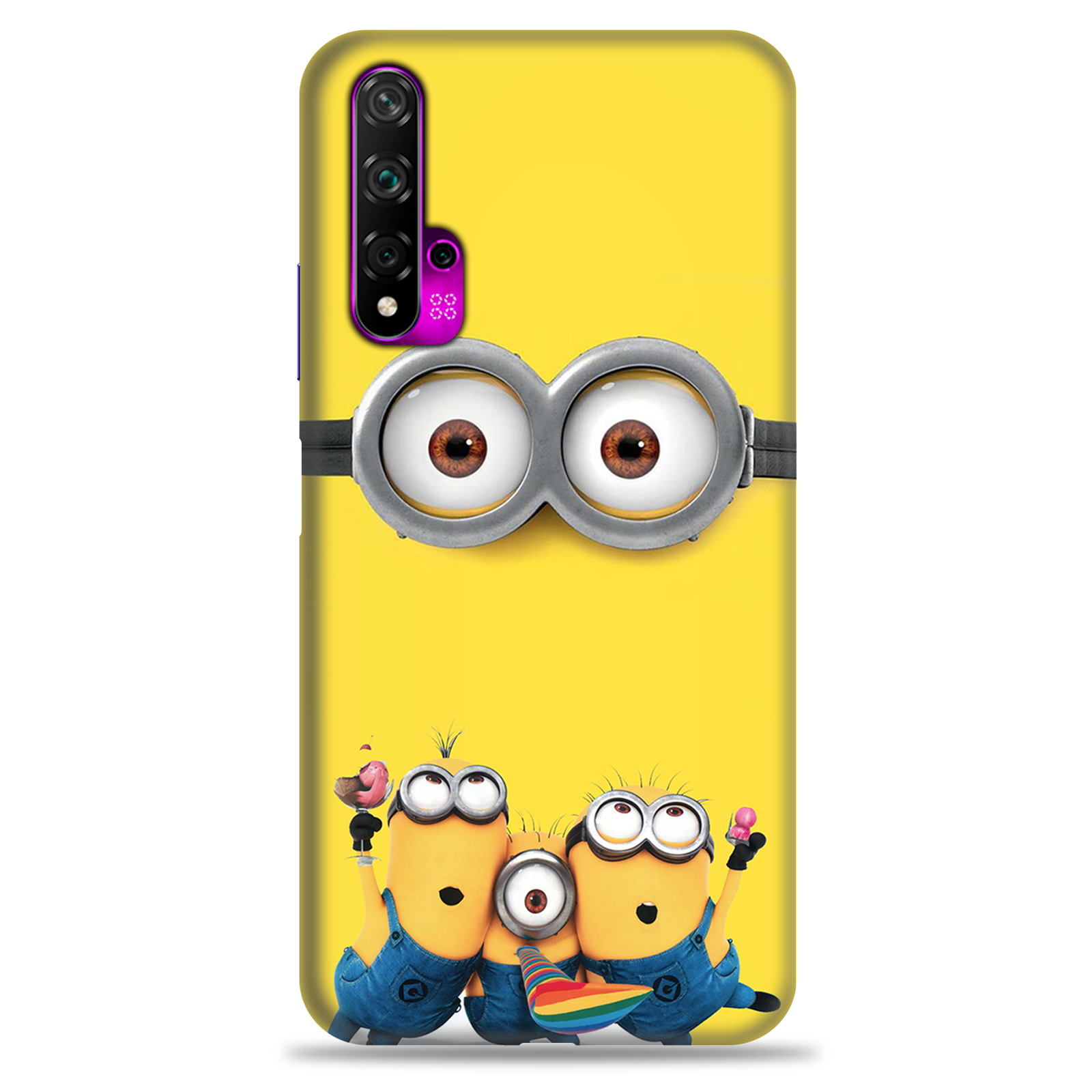 Back Cover For Huawei Nova 5T Minions Glass Design | Daraz.lk