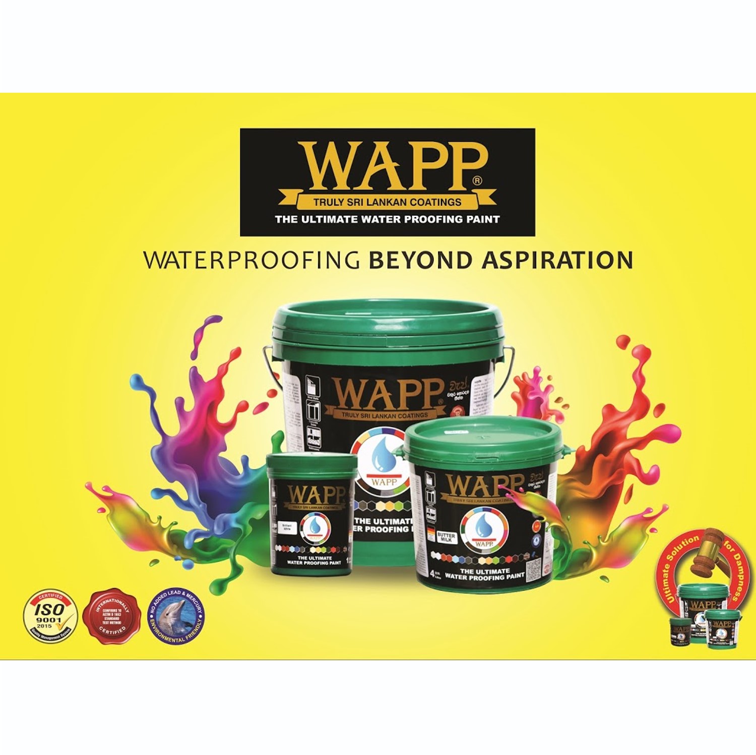 WAPP Waterproofing exterior paint - White | Daraz.lk