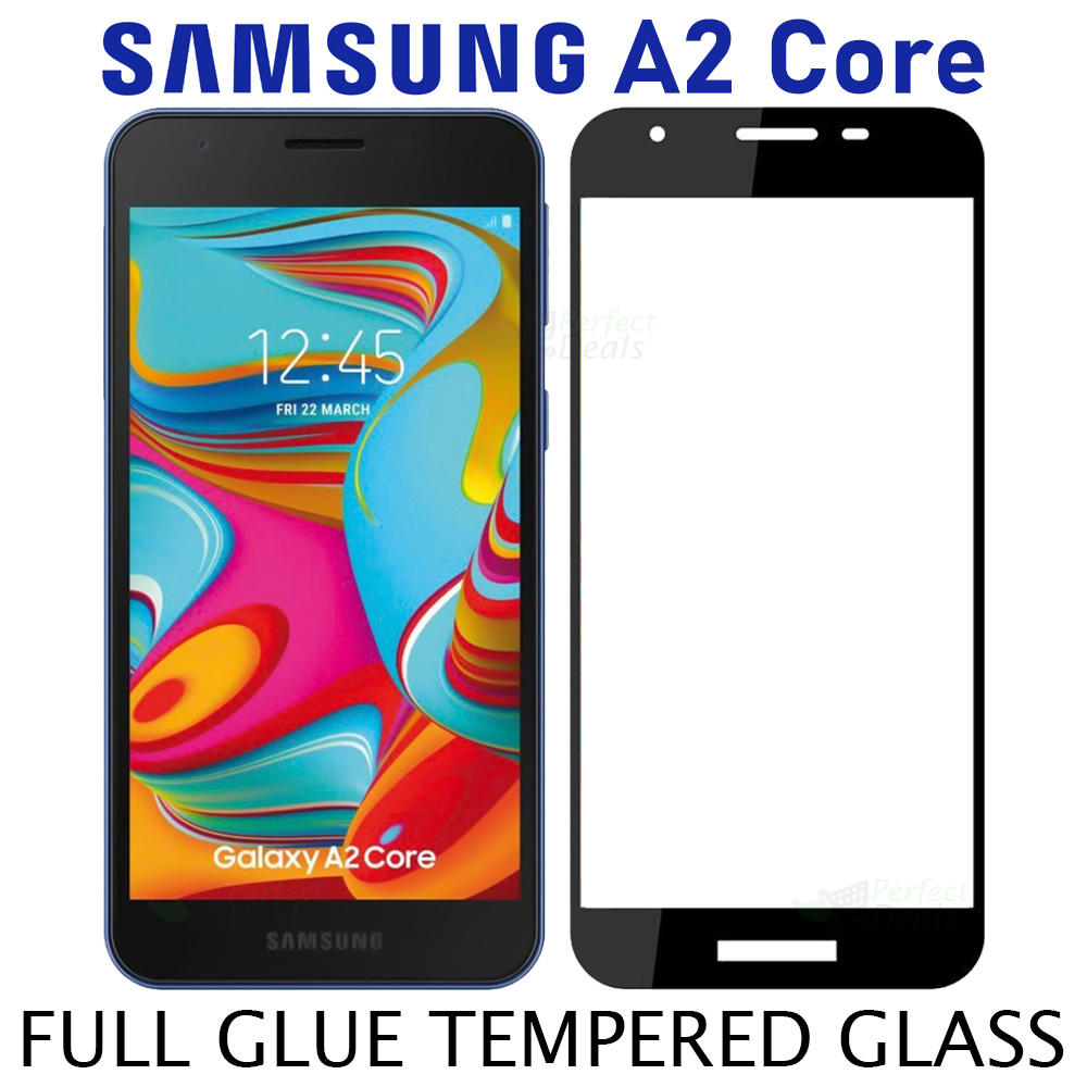 Mongo Samsung Galaxy A2 Core Screen Protector Full Glue 9D Tempered ...
